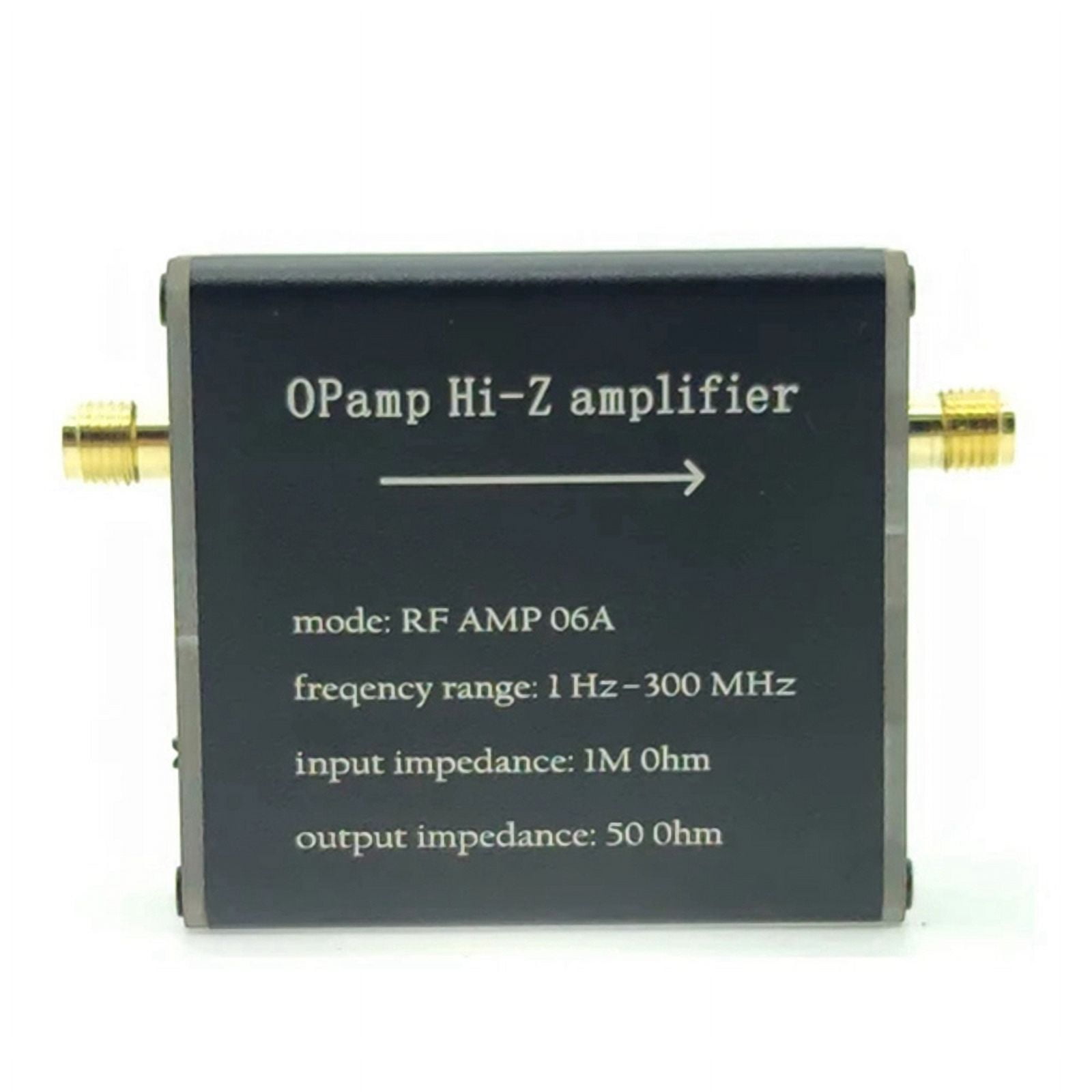 TOP! RF AMP 06A 1Hz-300MHZ 50 Ohm High Impedance Amplifier is Suitable ...
