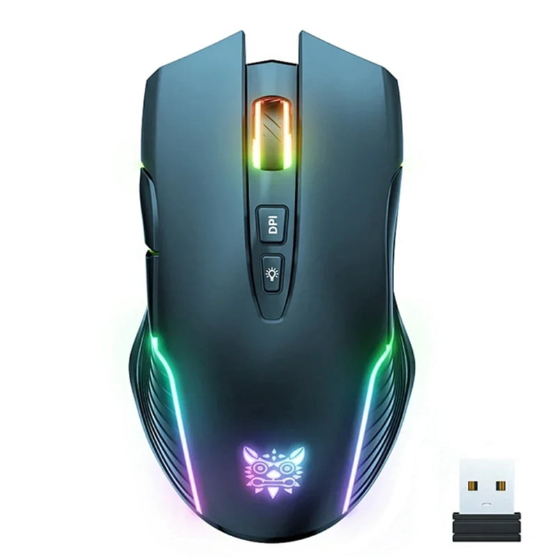 TOP! RGB Marquee Rechargeable Desktop Computer Notebook Mouse CW905 ...