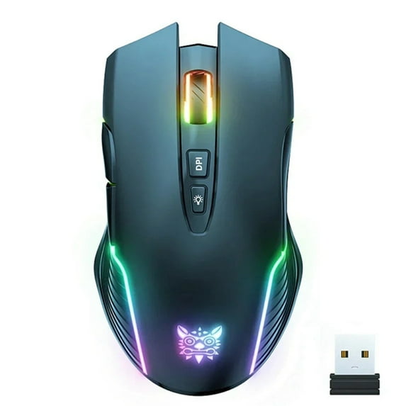TOP! RGB Marquee Rechargeable Desktop Computer Notebook Mouse CW905 ...
