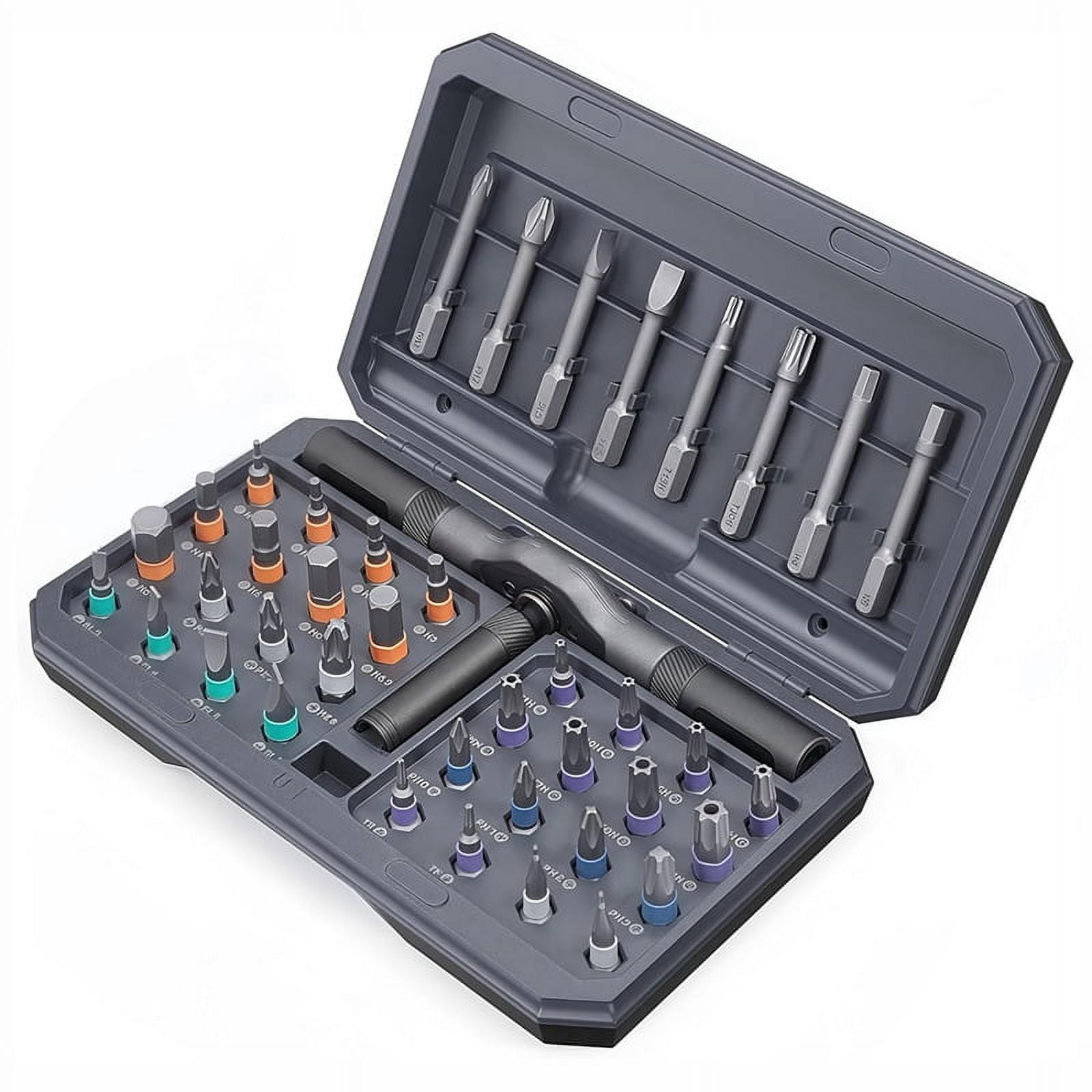 TOP! Ratchet Screwdriver Set,42-in-1 Magnetic Set with Disassemble ...