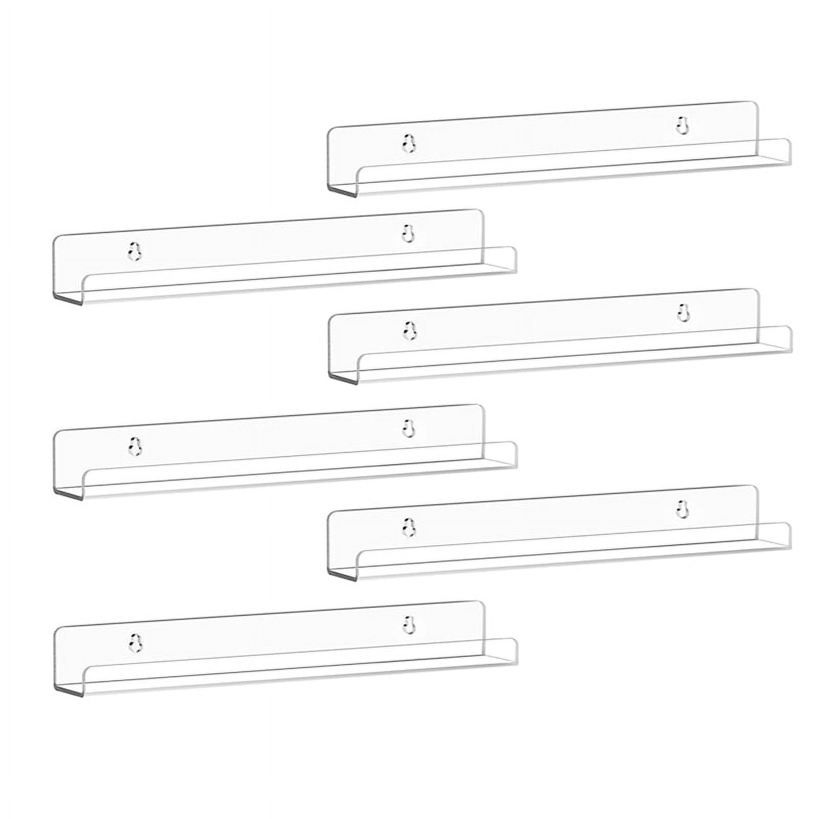TOP! Record Shelf Wall Mount, 12 Inch Clear Acrylic Album Holder ...