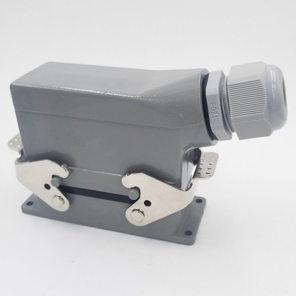 TOP! Rectangular Heavy Duty Connectors HDC HE 10 Core Pin 16A 500V Waterproof Aviation Plug Side ...