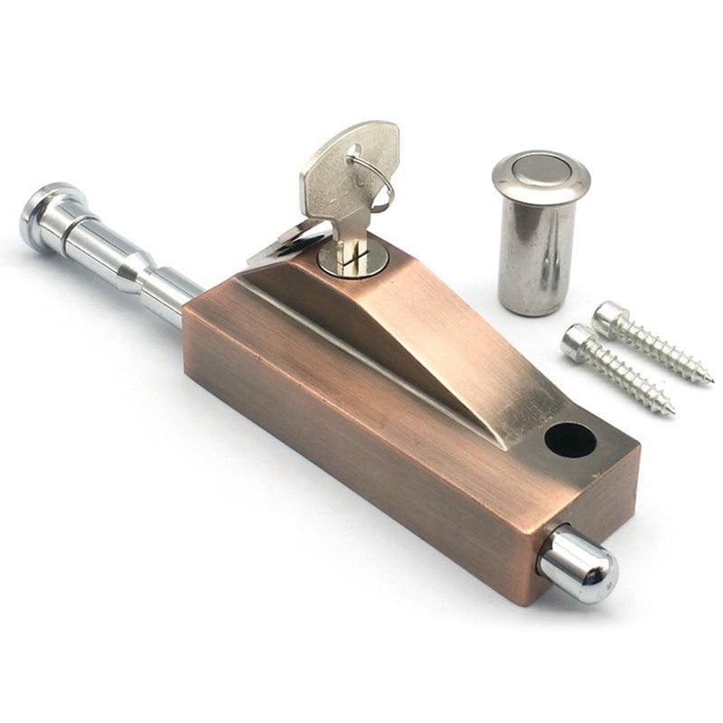 TOP! Revolving Door Latch Frame Lock Double Spring Anti-Theft ...