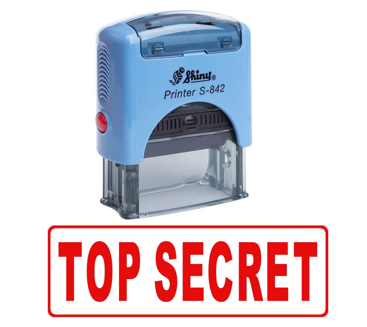 TOP SECRET Self Inking Rubber Stamp Custom Shiny Office Stationary ...