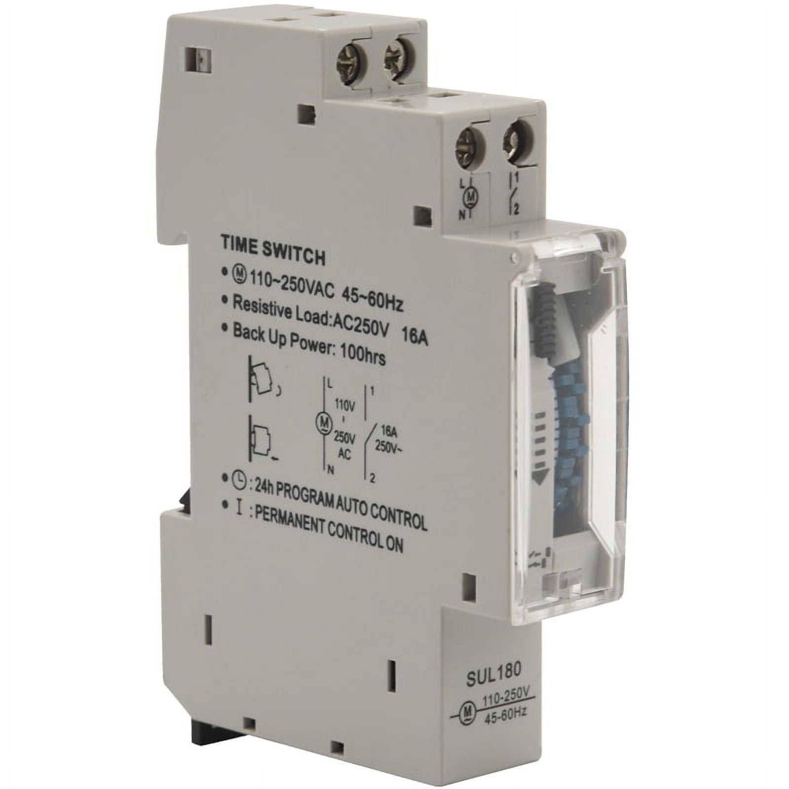 TOP! SUL180a 15 Minutes Mechanical Timer 24 Hours Programmable Din Rail ...