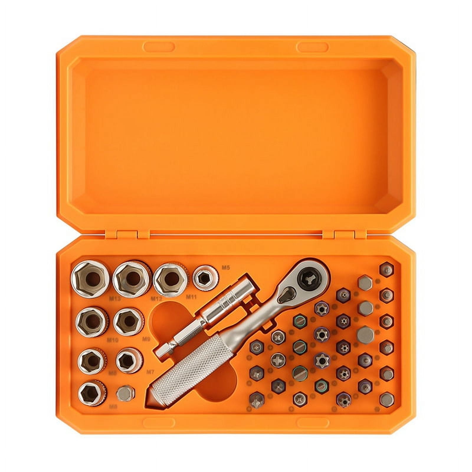 TOP! Screwdriver Kit 42 in 1 Ratchet Torque Wrench Magnetic Drive Set ...
