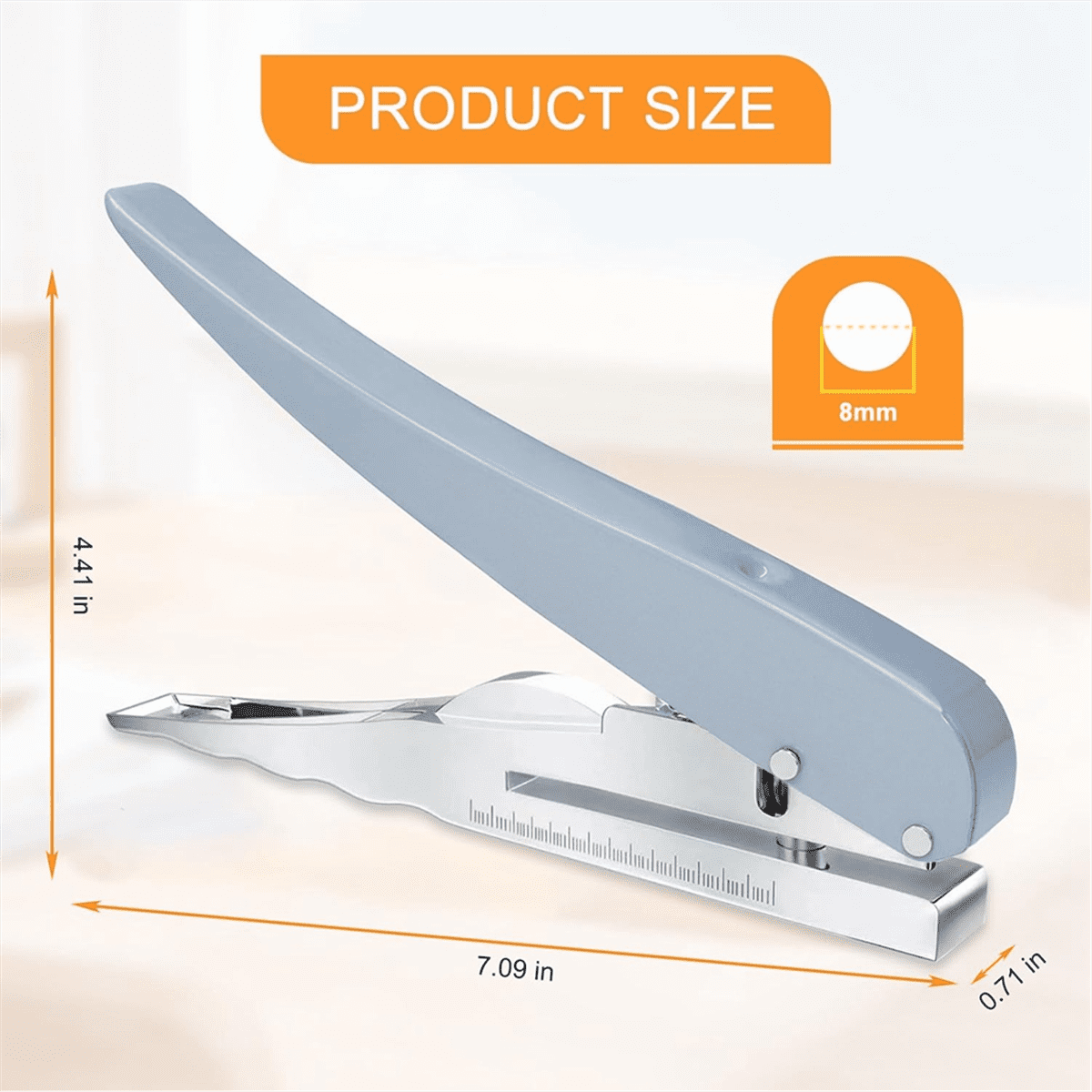 TOP! Single Hole Punch, Heavy Duty Puncher Single, Paper Punch Portable ...