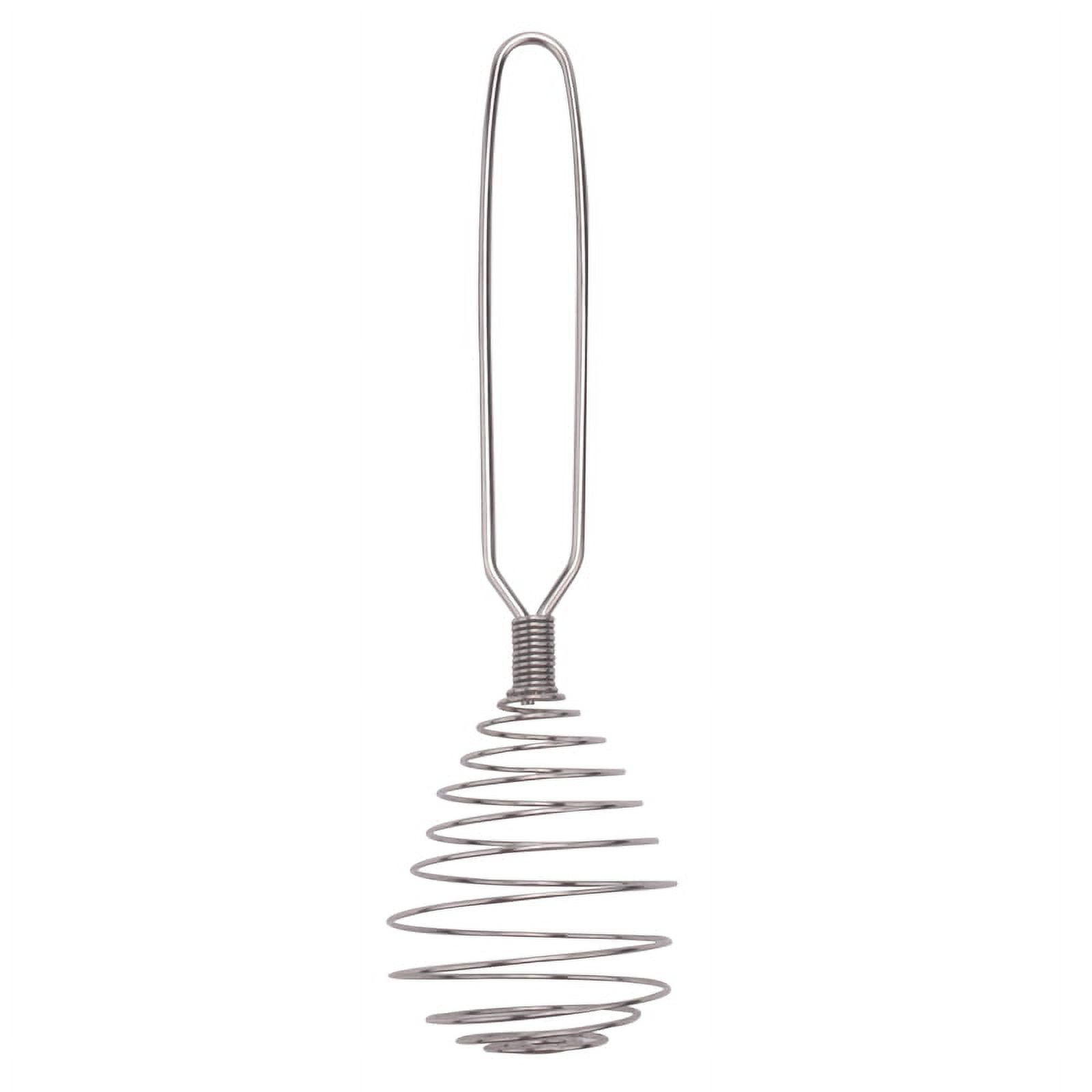 TOP! Spring Coil Wire Whisk Hand Mixer Blender Egg Beater Stainless ...