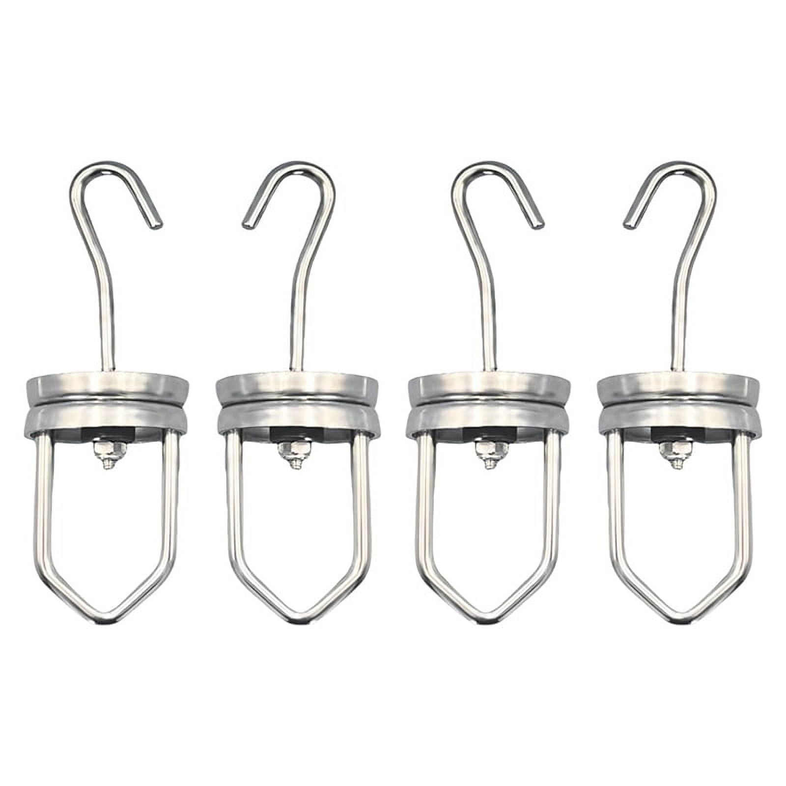 TOP! Strong Hanging Rotating Spinner Hooks 110 Pounds Capacity 4PCS ...