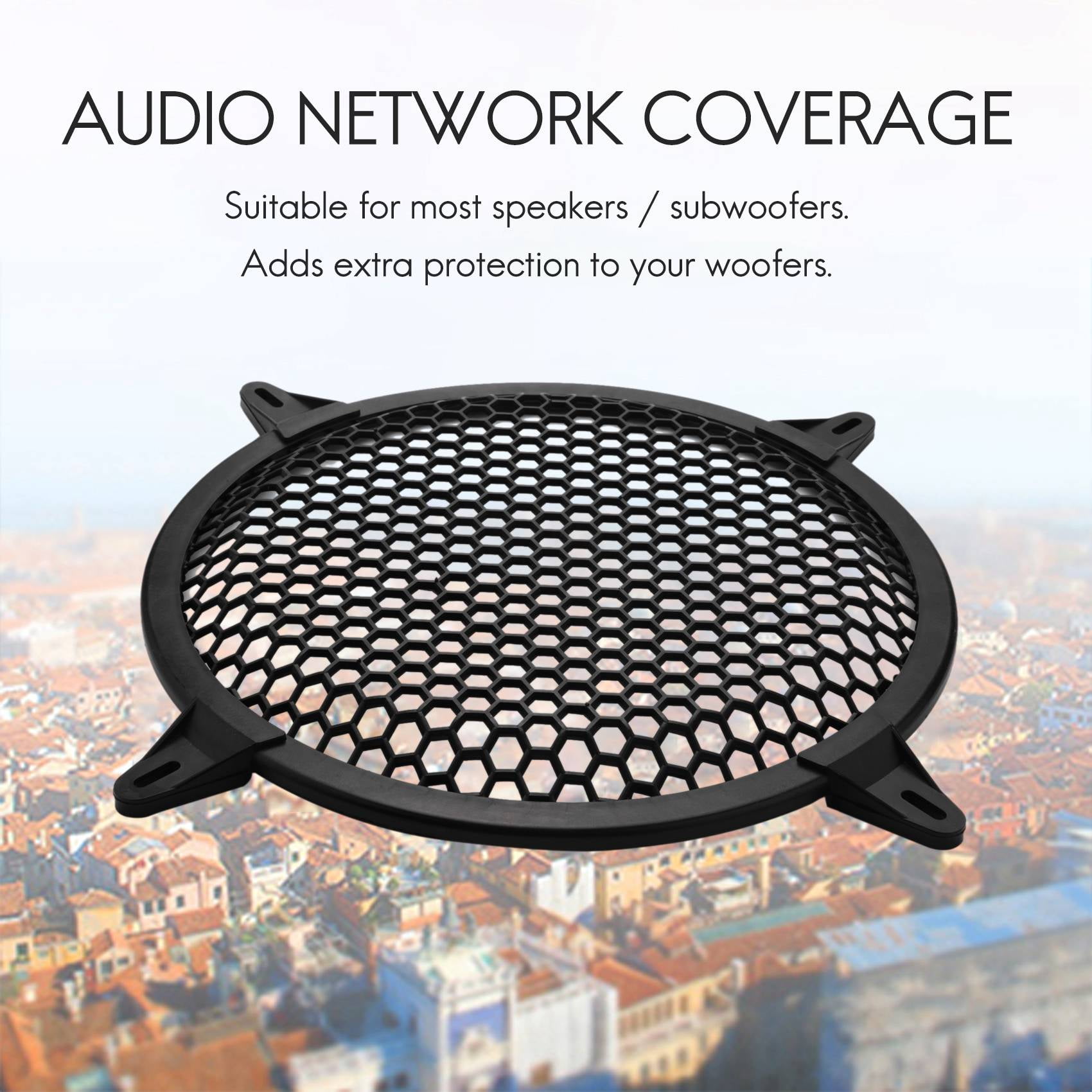 TOP! Subwoofer Grid Car Speaker Amplifier Grill Cover Mesh - 10 Inch ...