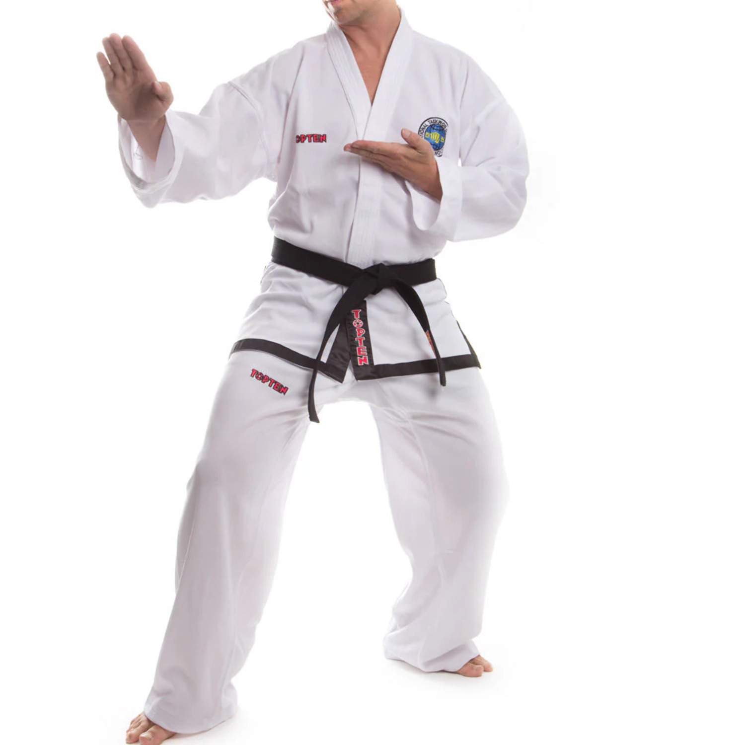 TOP TEN ITF Assistant Instructor Uniform - Mesh 1 - white, A.I.1 ...