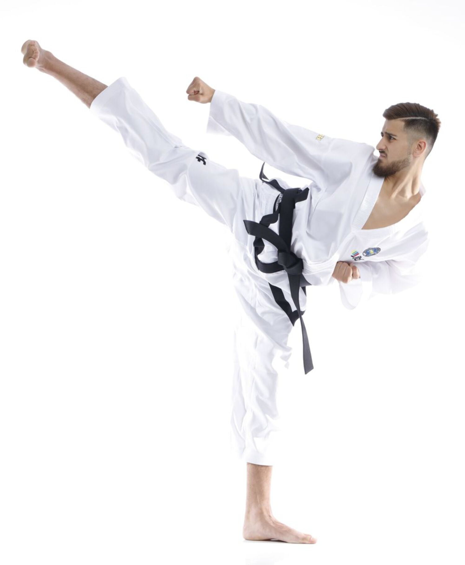 TOP TEN ITF Assistant Instructor Uniform - Premium Gold Dobok White ...