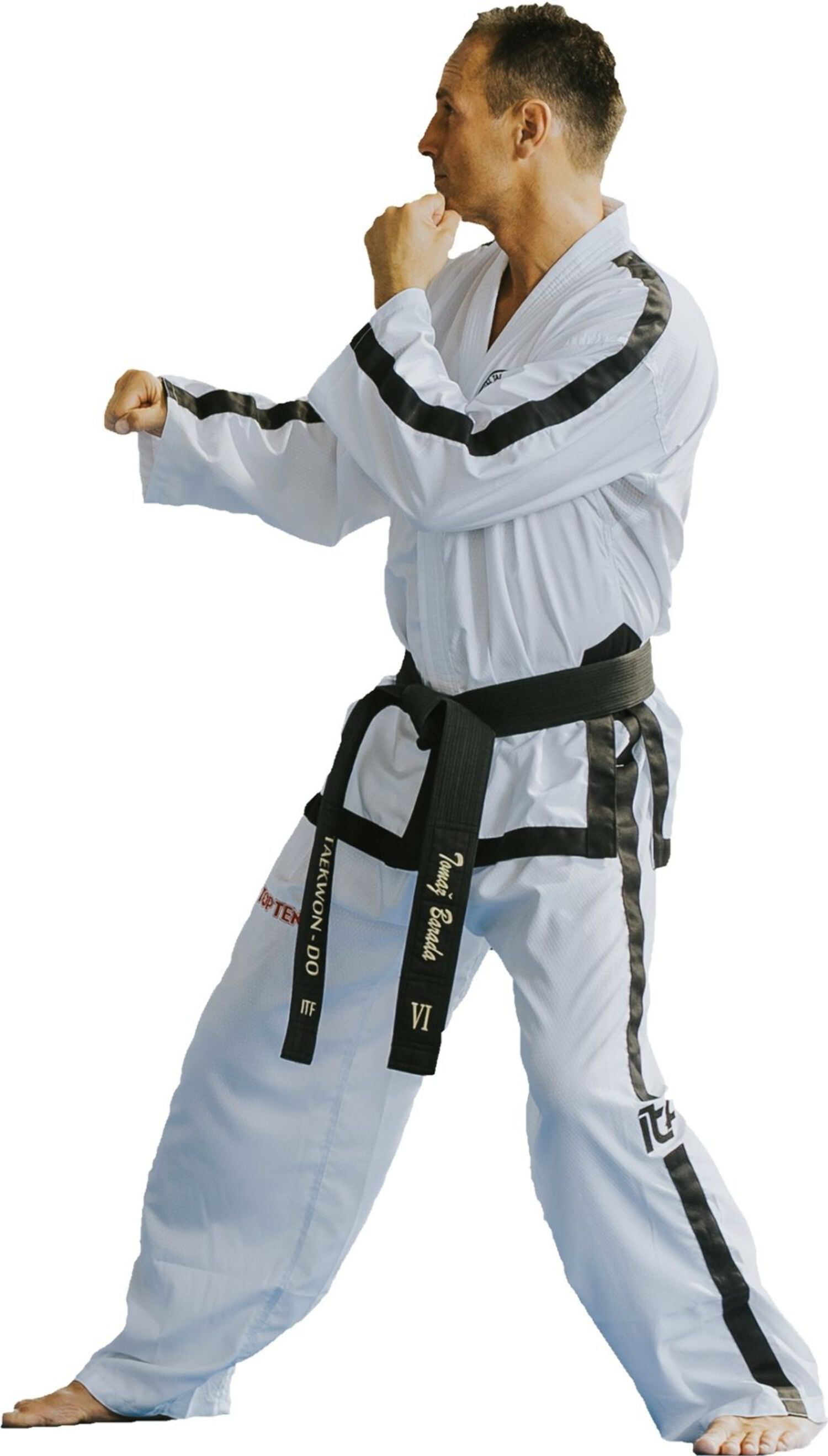 TOP TEN ITF Taekwon-Do Instructor Uniform - Diamond Dobok, 16781-1 ...