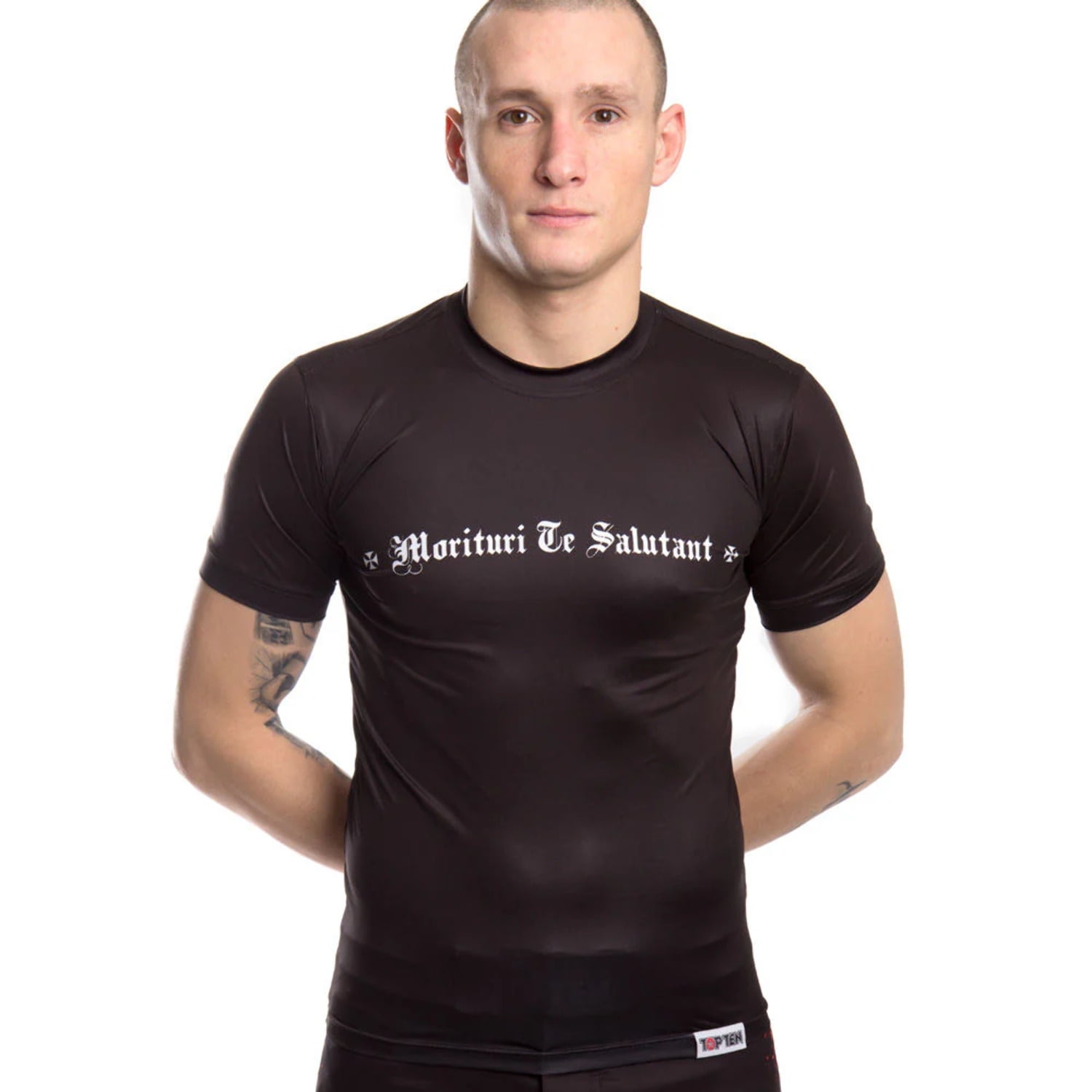TOP TEN Rashguard Morituri Te Salutant - black/red, 1418-9 - Walmart.com