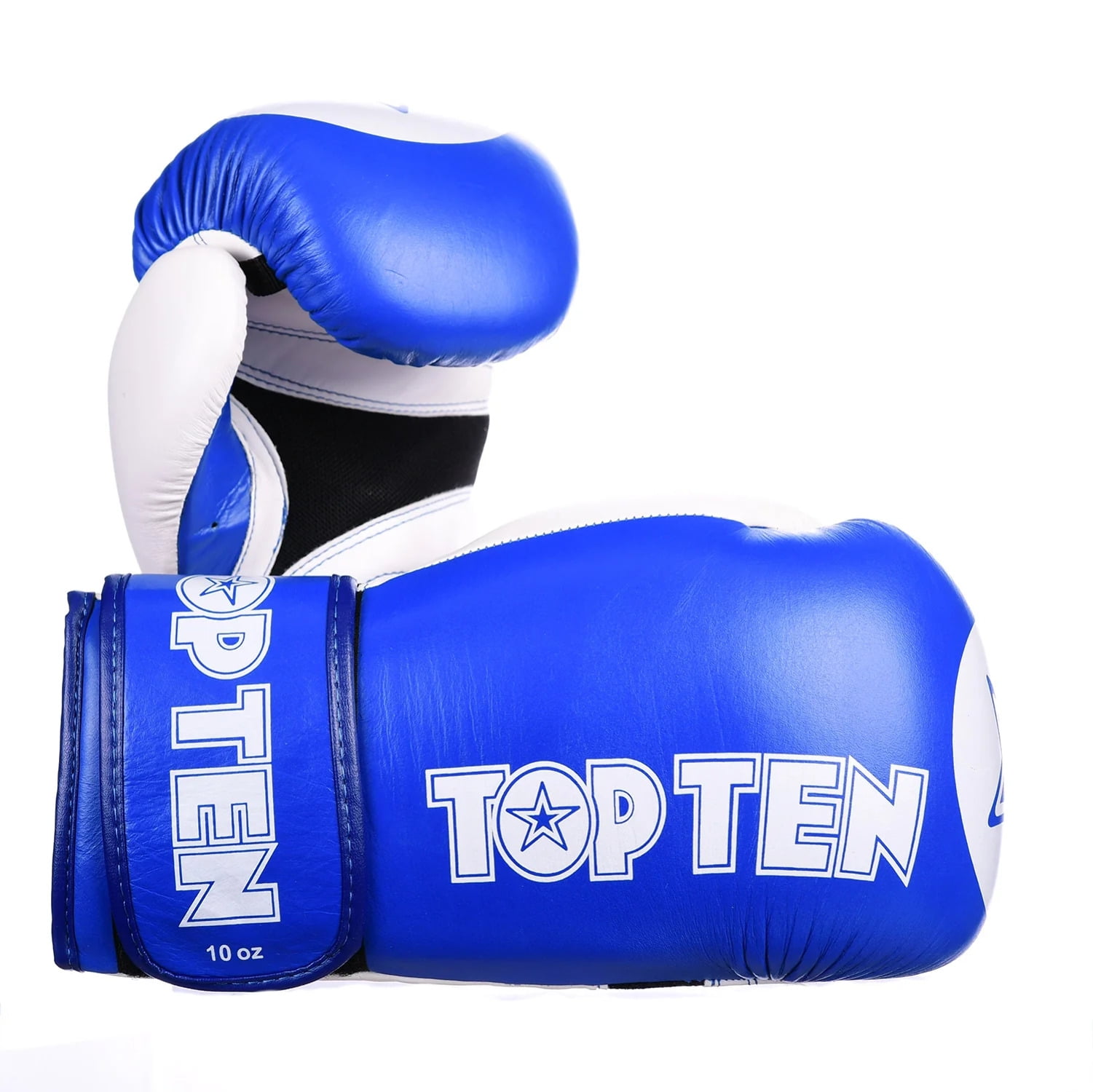 TOP TEN STAR Blue/White XLP WAKO Boxing Gloves, 2068-6 - Walmart.com