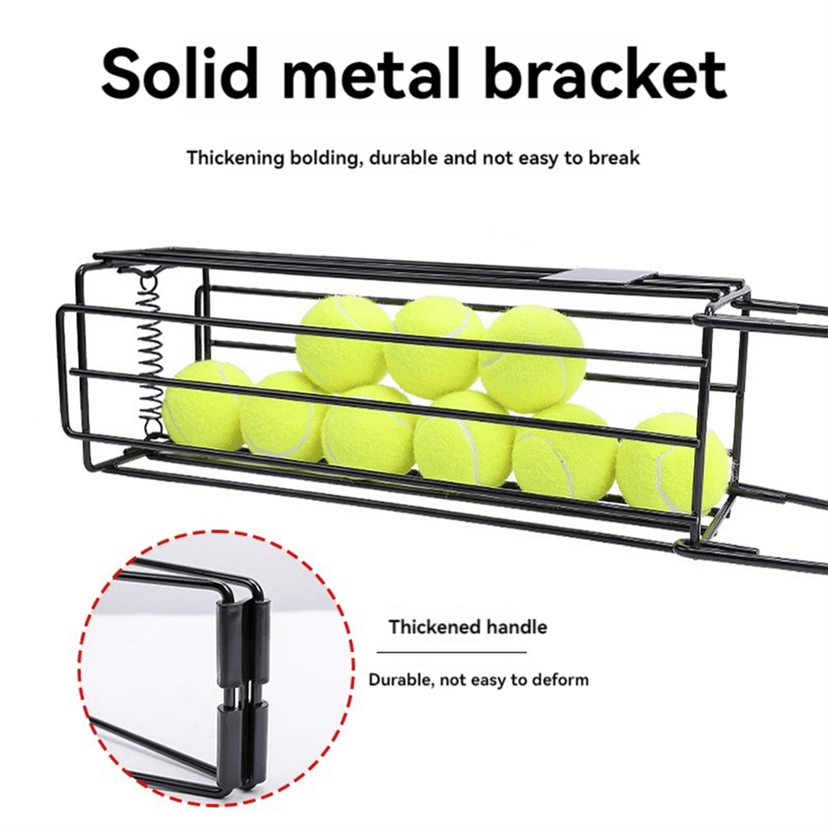 TOP! Tennis Ball Hopper, Basket, Portable Pickleball Hopper Picker ...