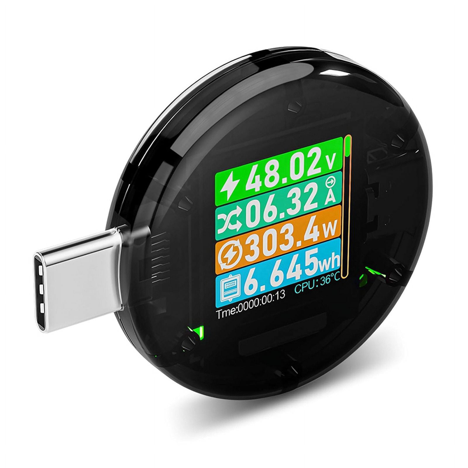 HOT! USB C Power Meter Tester, Multimeter Voltage Current Amp Volt ...