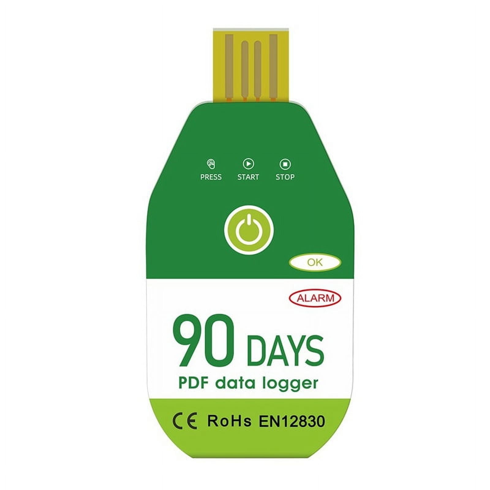 USB Temperature Data Logger Temperature & Humidity Recorder Alarm ...