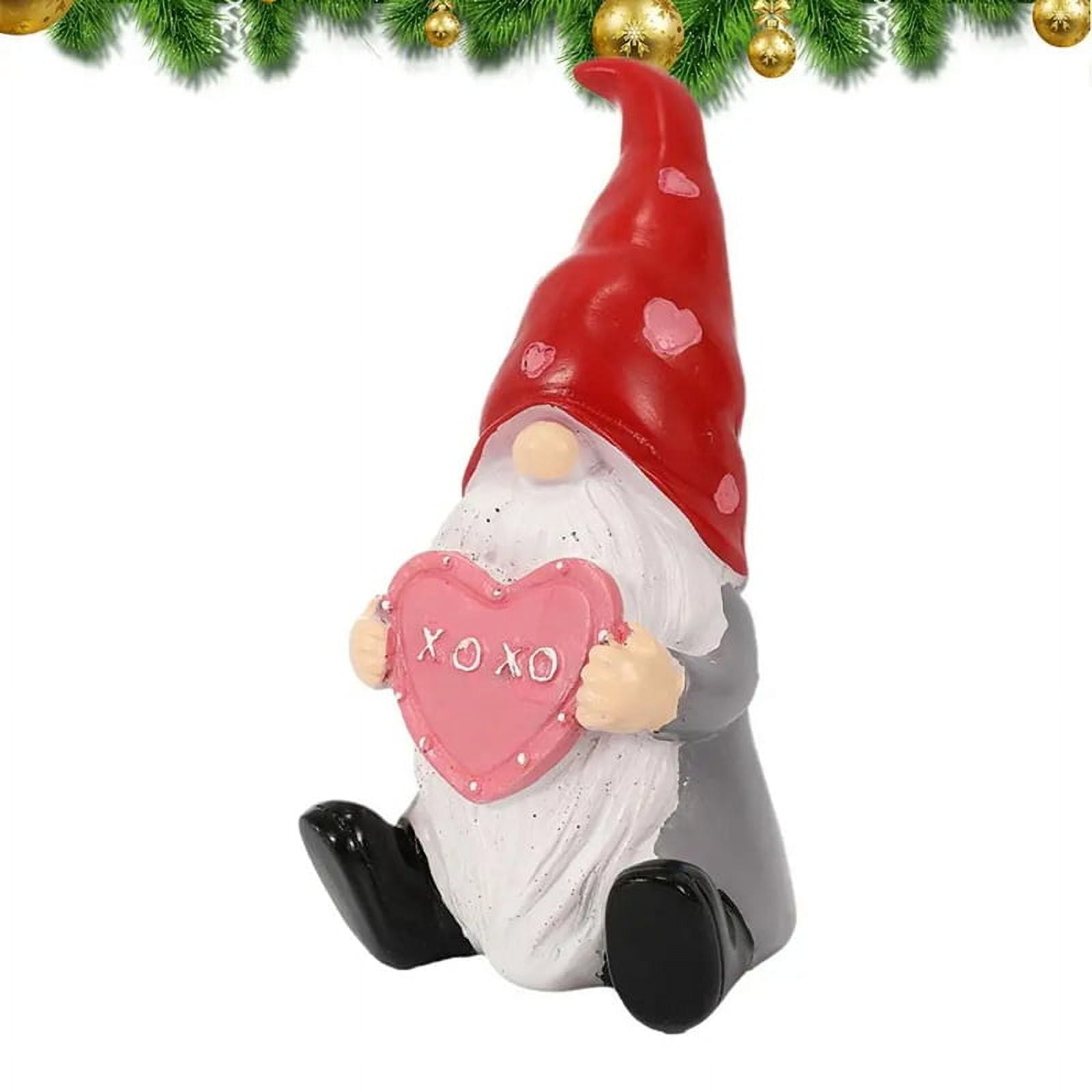 TOP! Valentine'S Day Gnomes Decor Table Faceless Dwarf Resin Sculpture ...