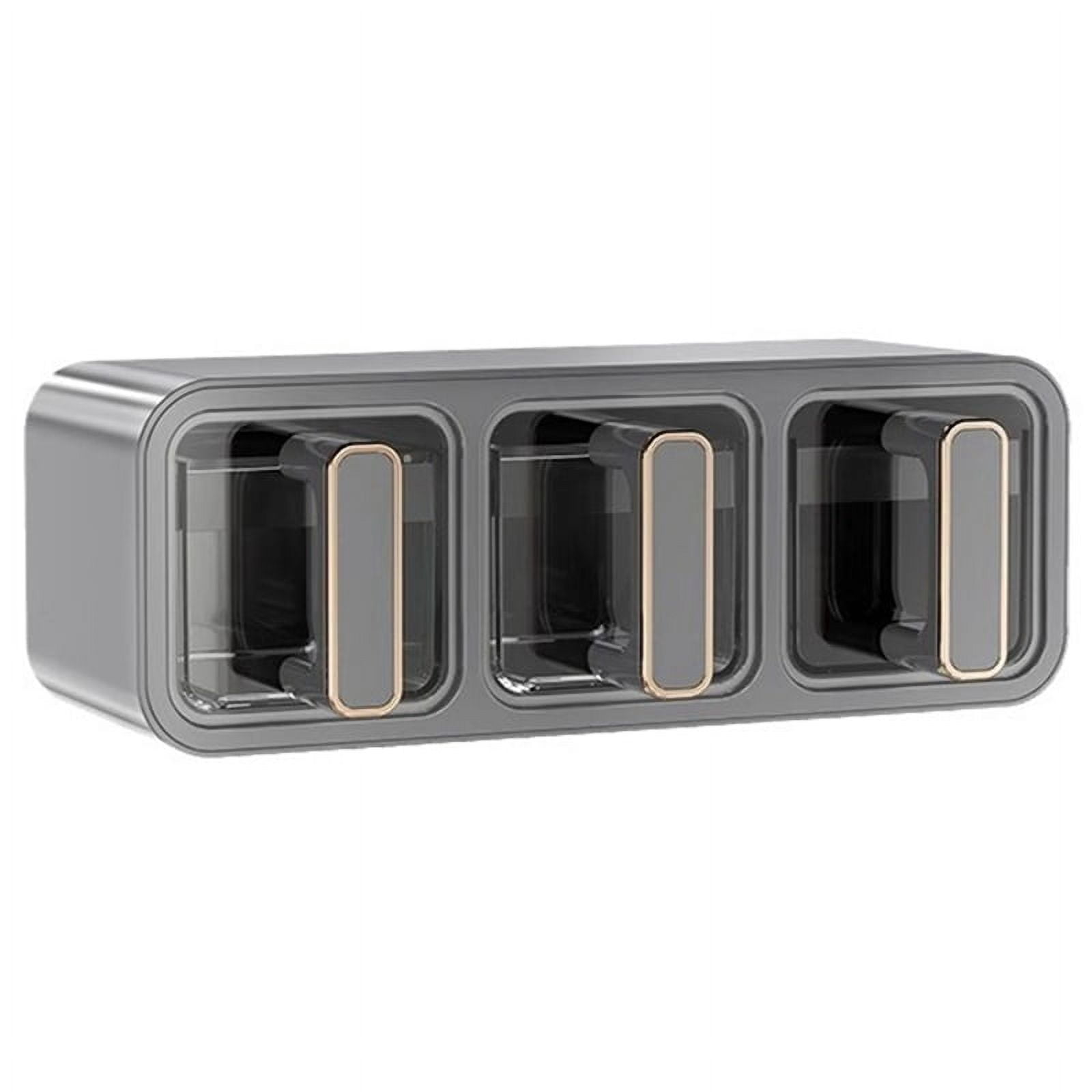 TOP! Wall-Mounted Kitchen Salt MSG Seasoning Condiment Storage Box Home ...