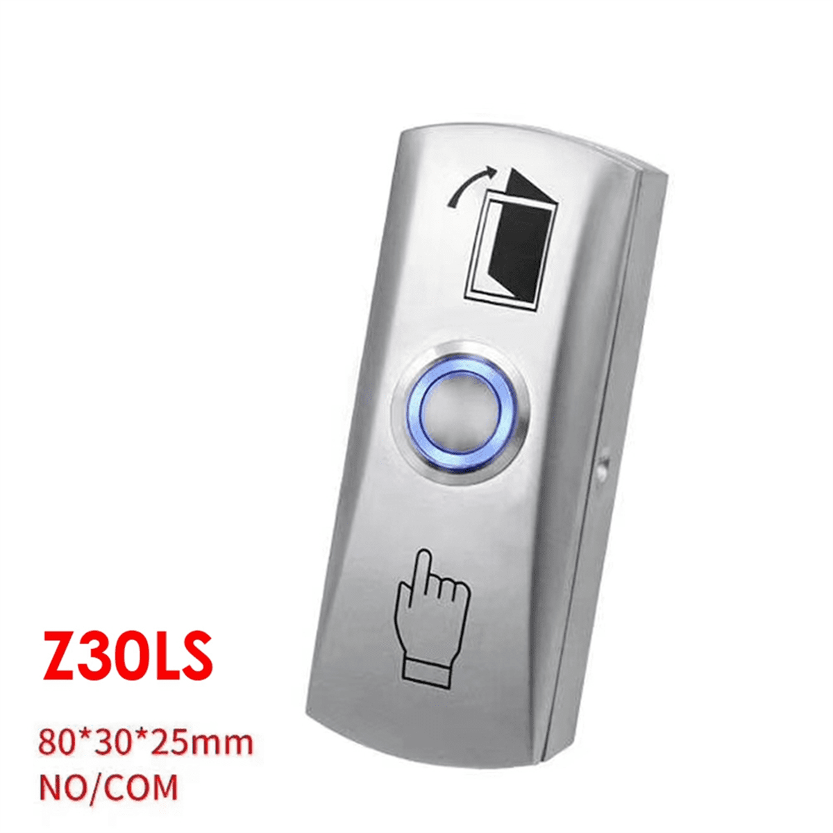 TOP! Zinc Alloy LED Backlight Door Exit Release Push Button GATE DOOR ...