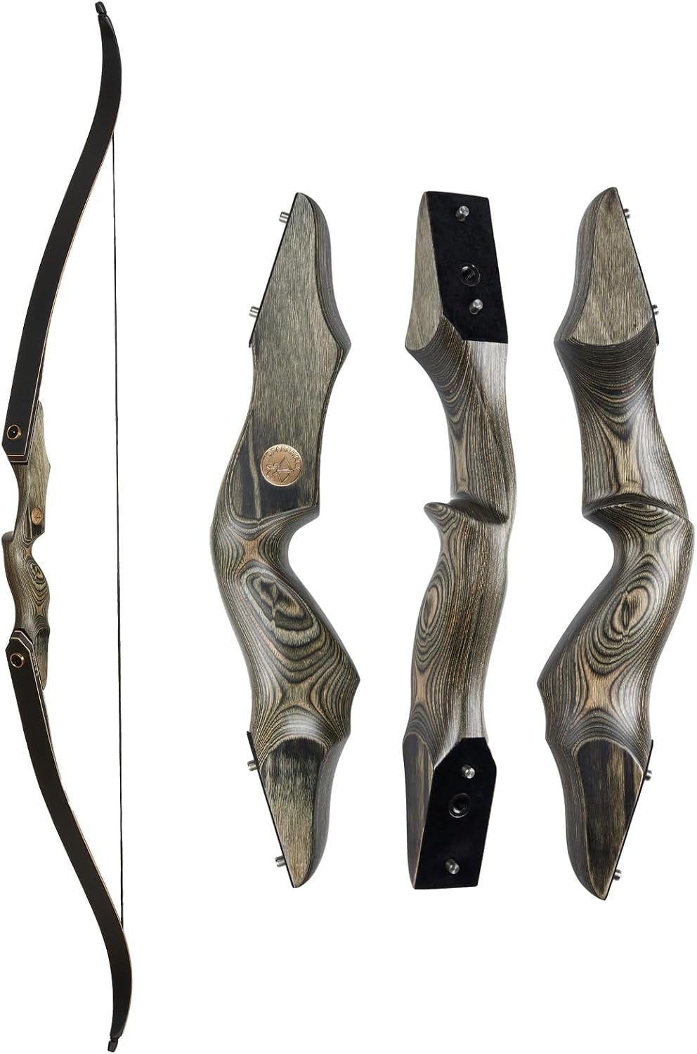 TOPARCHERY Archery Takedown Recurve Bow 60inch Left Handed Riser Bow ...