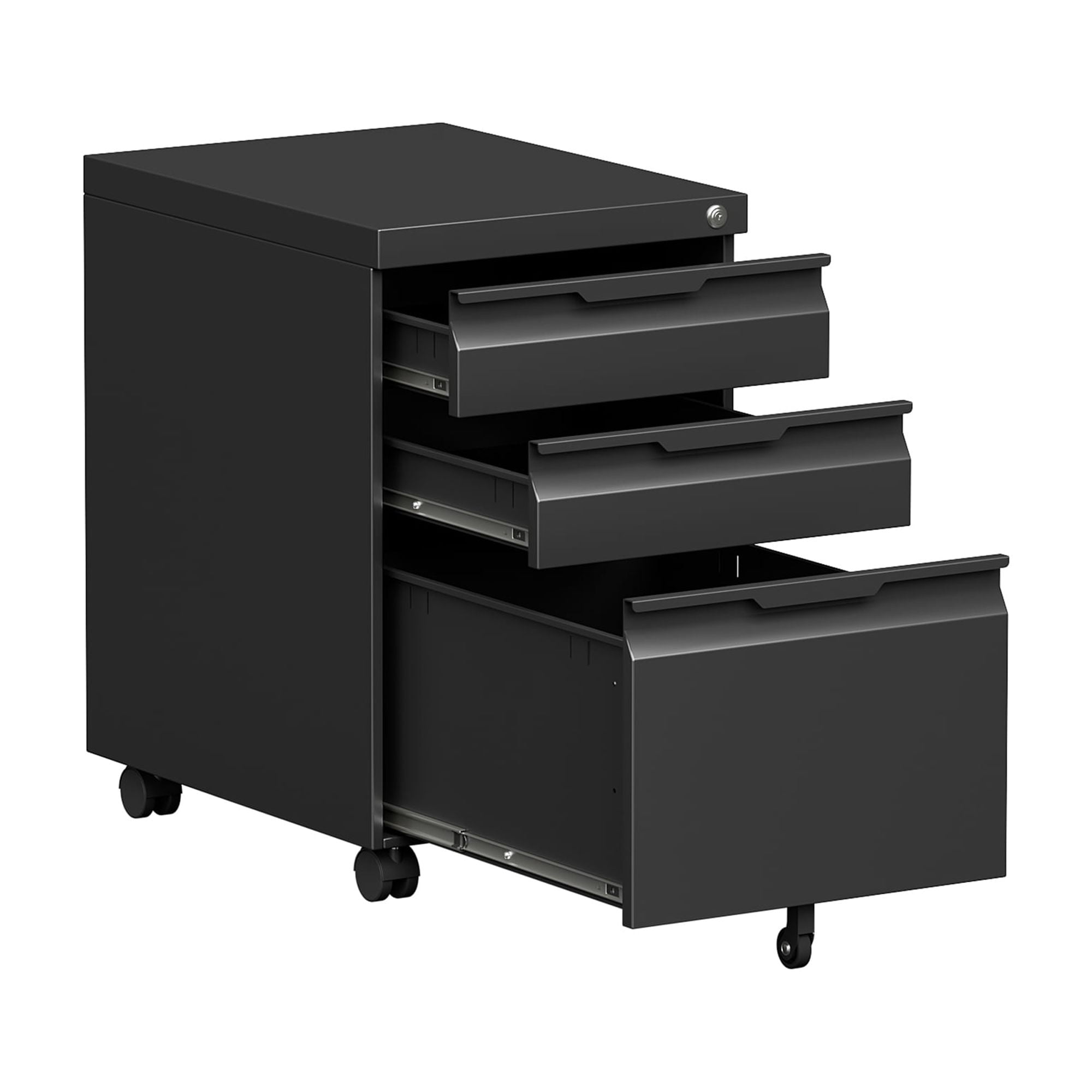 TOPASS 3 Drawer Mobile File Cabinet, Under Desk Metal Storage Cabinet ...