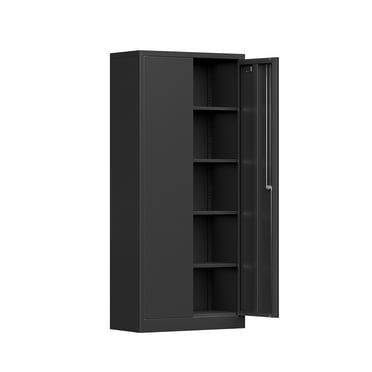 Concepts in Wood Storage Cabinet, 60 inch with 4 Shelves - Oak Finish ...