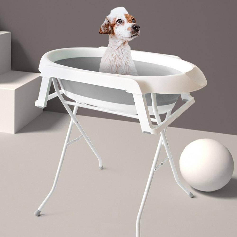 TOPATY 2 in 1 Dog Bath Tub Dog Washing Station for Bathing and Grooming ...