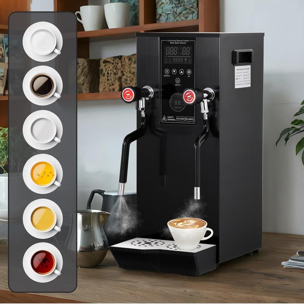 TOPATY Commercial Milk Steamer Machine | Stainless Steel Milk Frother ...