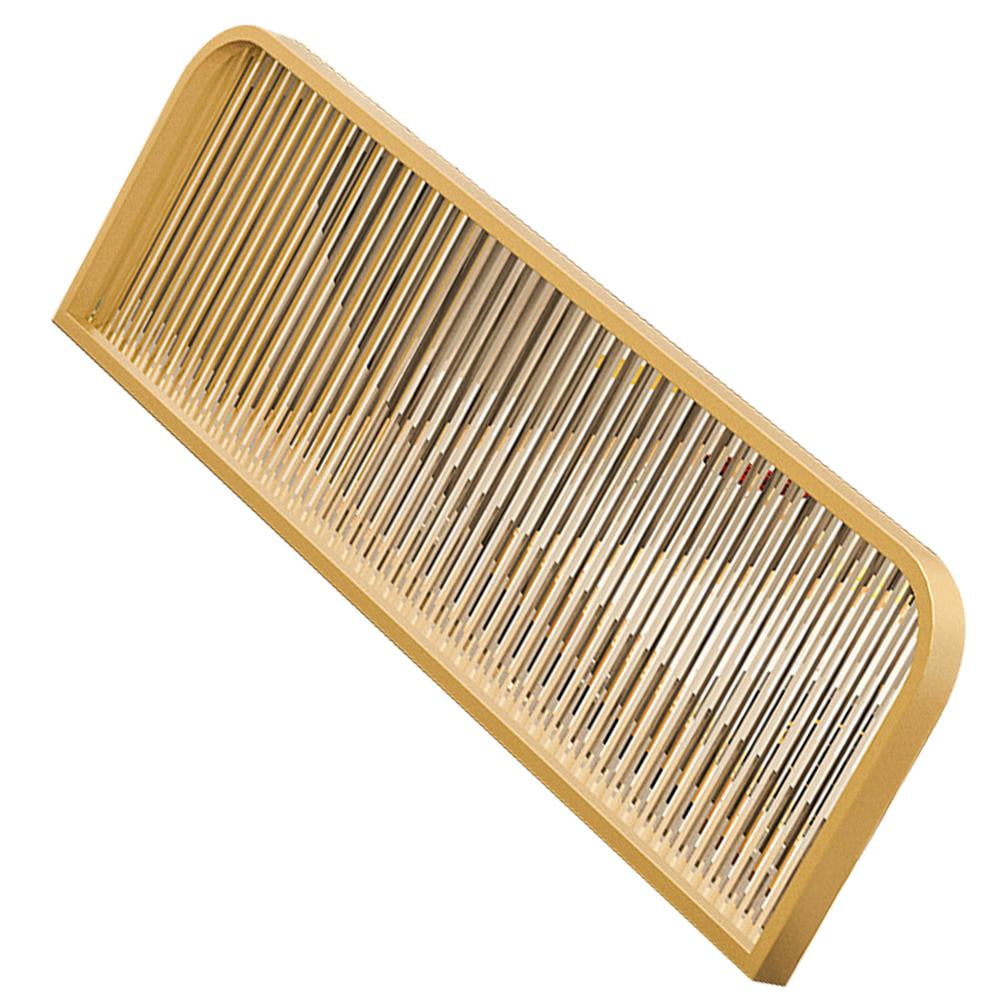 TOPATY Countertop Screen Partition Divider Translucent Striped Glass ...