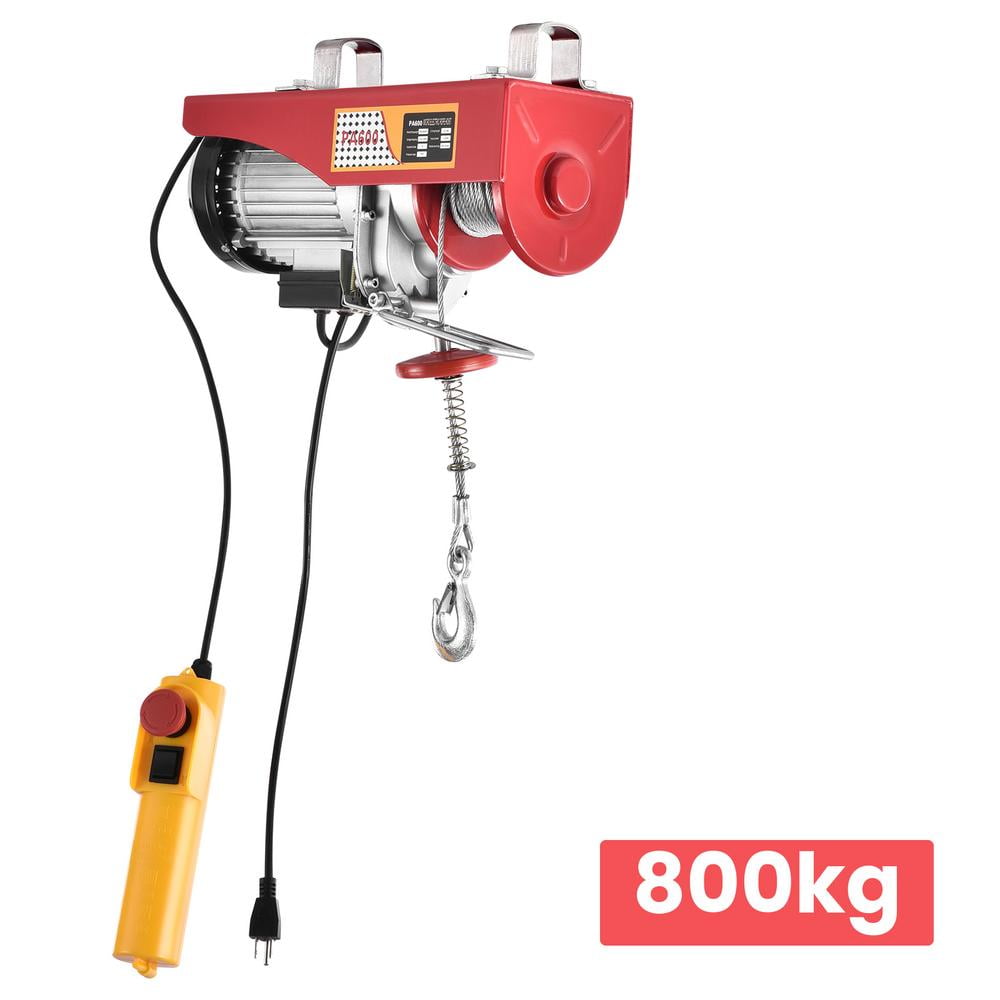 TOPATY Electric Lift Hoist 600kg/800kg Wired Remote Steel Electric Lift Wired Remote Electric ...