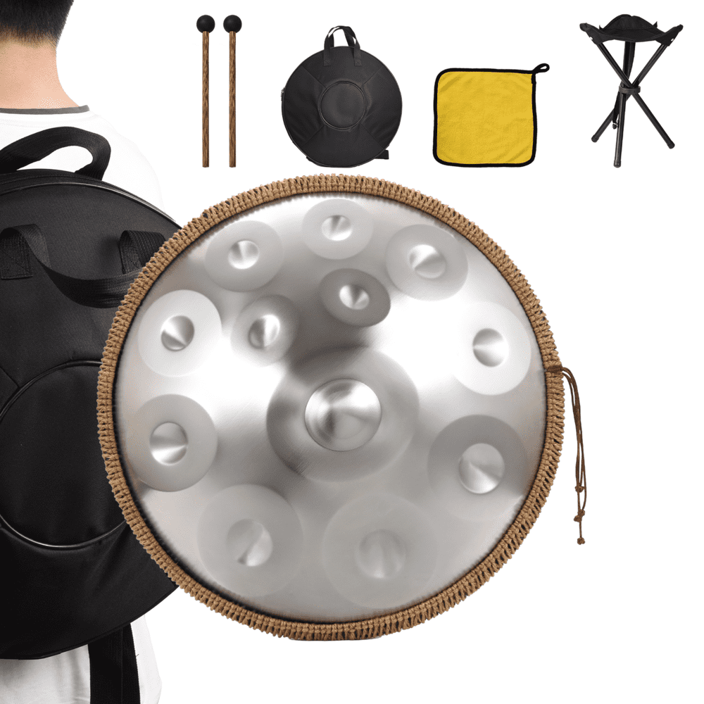 TOPATY Handpan Drum 22 Inches D Minor, 12 Notes Hand Drum Instrument ...