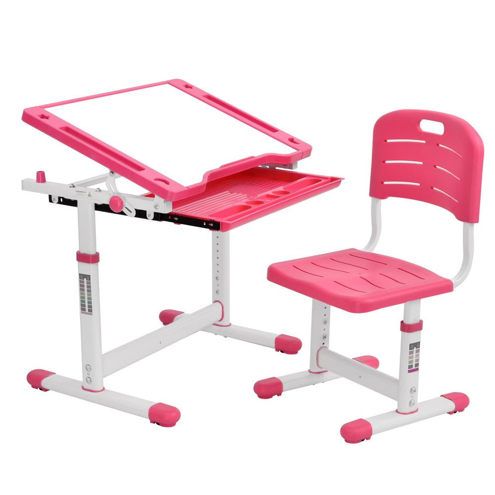 TOPATY Kids Desk Kids Table Ergonomic Student Study Desk Ergonomic ...
