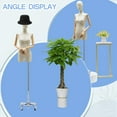 TOPATY Mannequins Body Female Torso Mannequin On Moveable Wheels ...