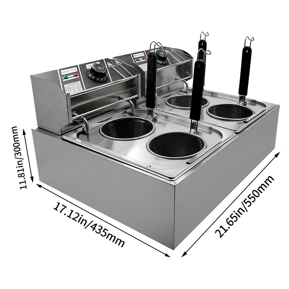 TOPATY Pasta Cooker Electric 1500W Commercial Stainless Steel Four ...