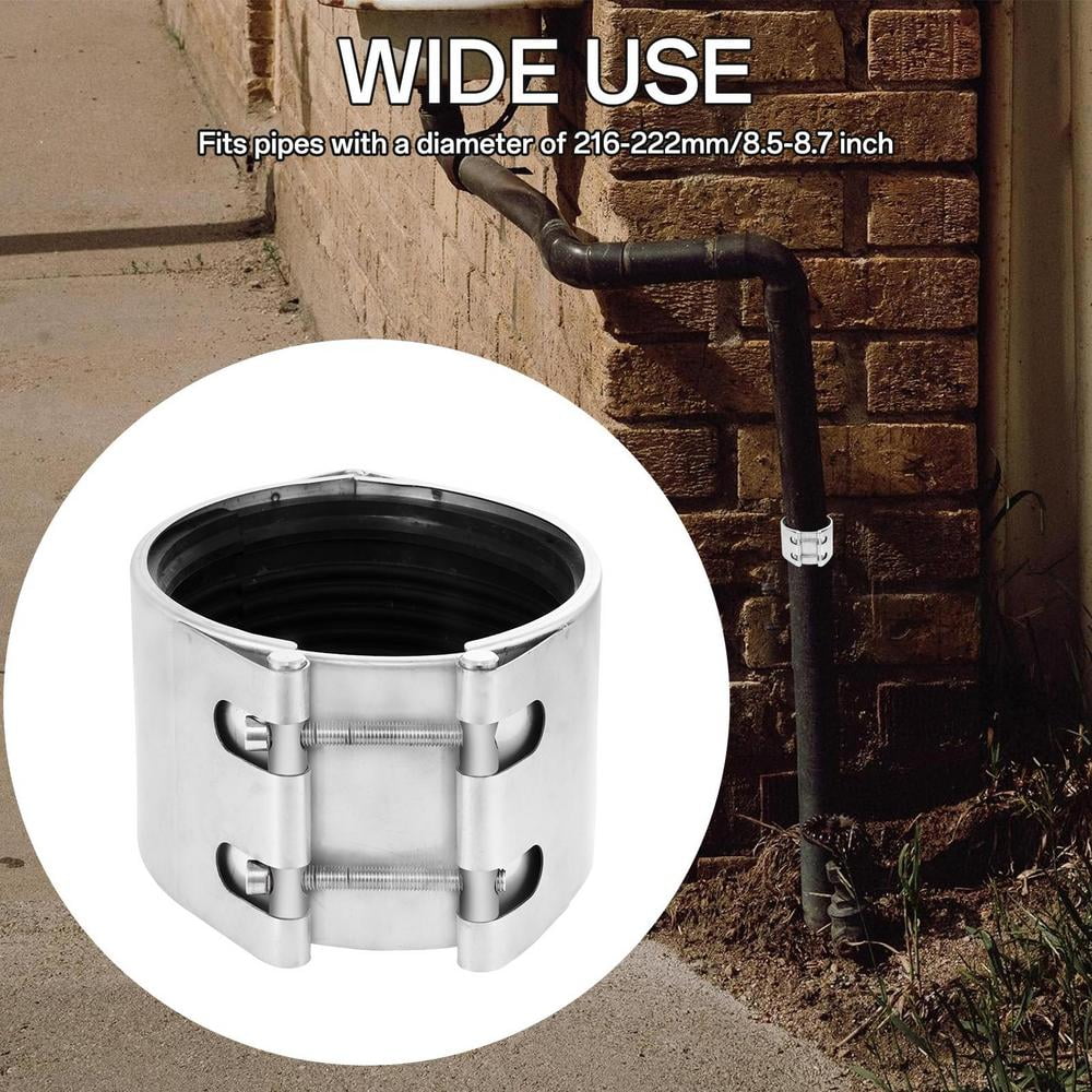 TOPATY Pipe Repair Clamp for 10 inch Inner Diameter Pipes , Leak Sealer ...