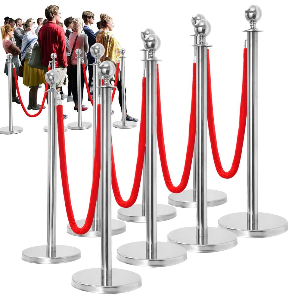 TOPATY Red Carpet Post and Ropes Waterproof Crowd Control Barriers User ...