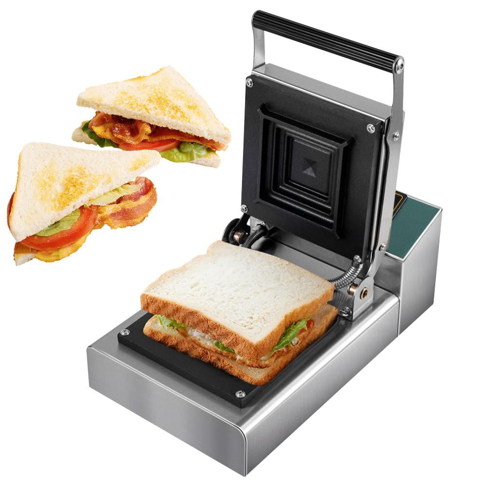 TOPATY Sandwich Maker 1000W Non-Stick Single Sandwich Toaster Hot ...