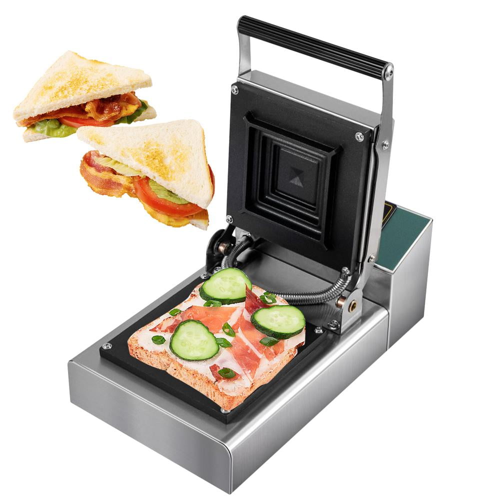 TOPATY Sandwich Press 1000W Single Toaster Grill Sandwich Maker Hot ...