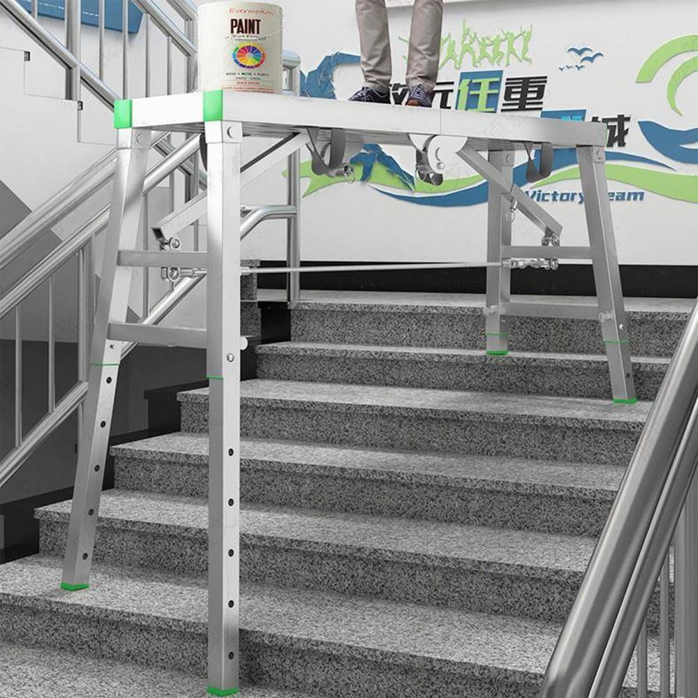 TOPATY Scaffolding Adjustable Height Thicken Portable Standing Scaffold ...