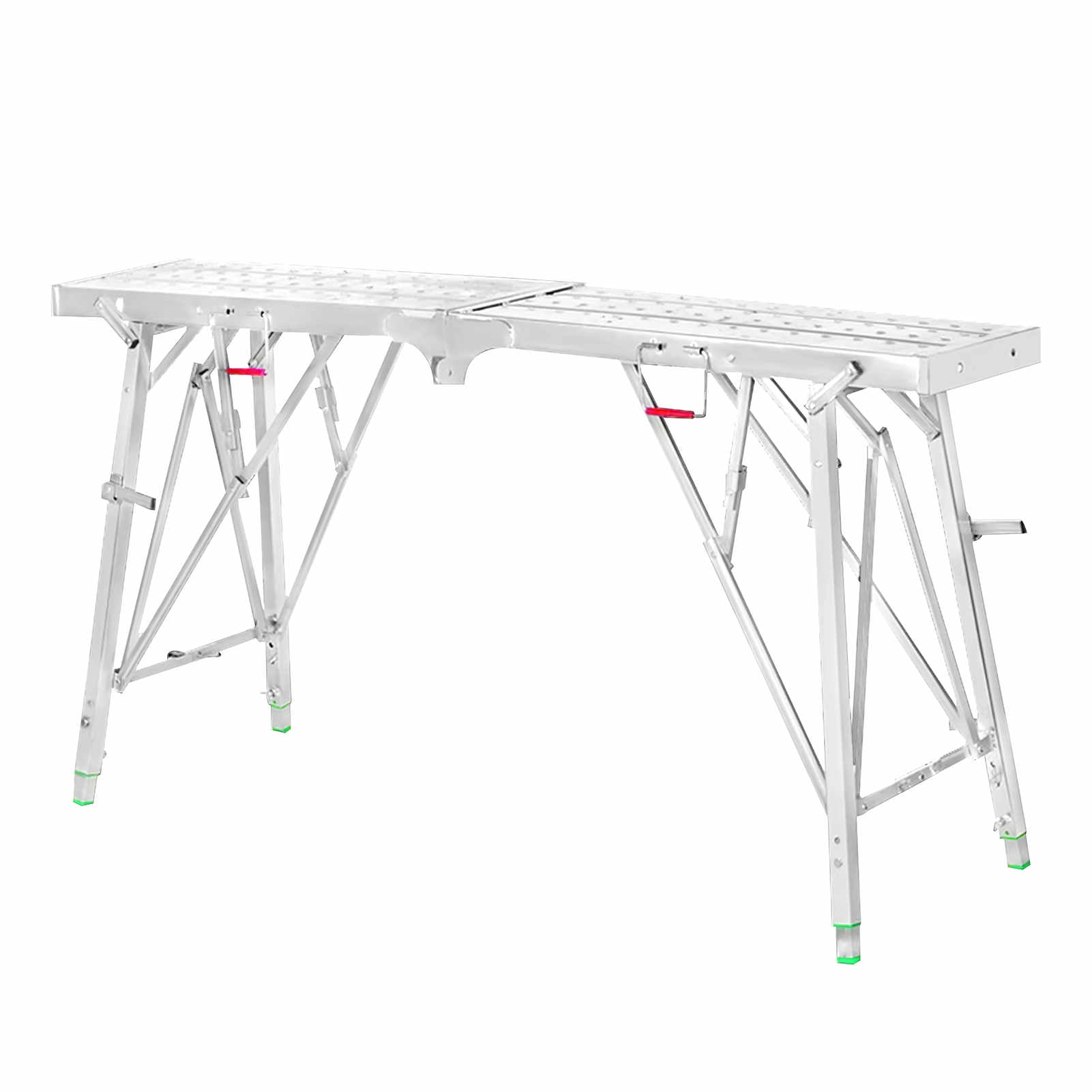 TOPATY Scaffolding Work Bench Folding Scaffolding Steel Bench Rustproof ...