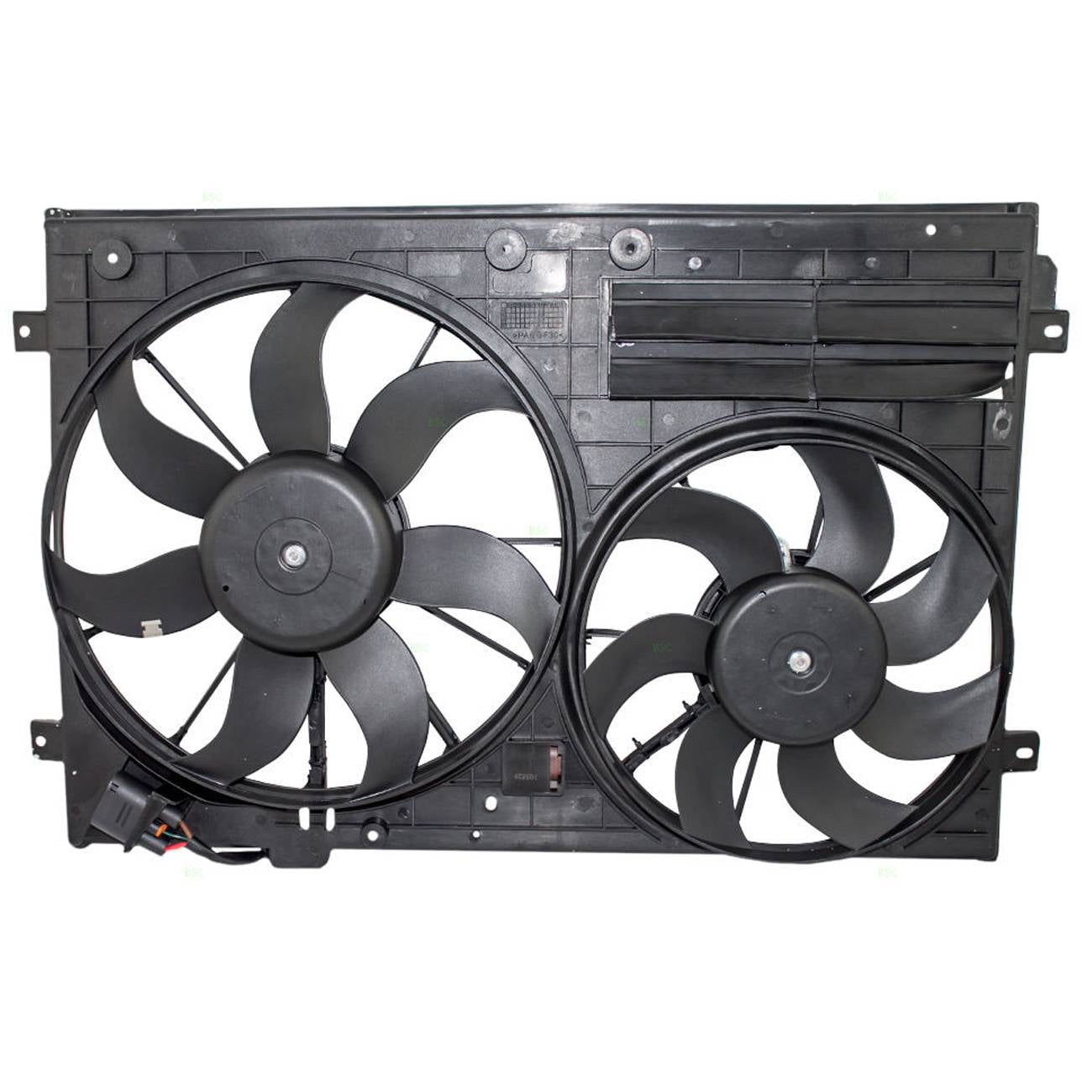 TOPAZ 1K0121205AD9B9 Radiator Dual Cooling Fan Assembly for Volkswagen ...