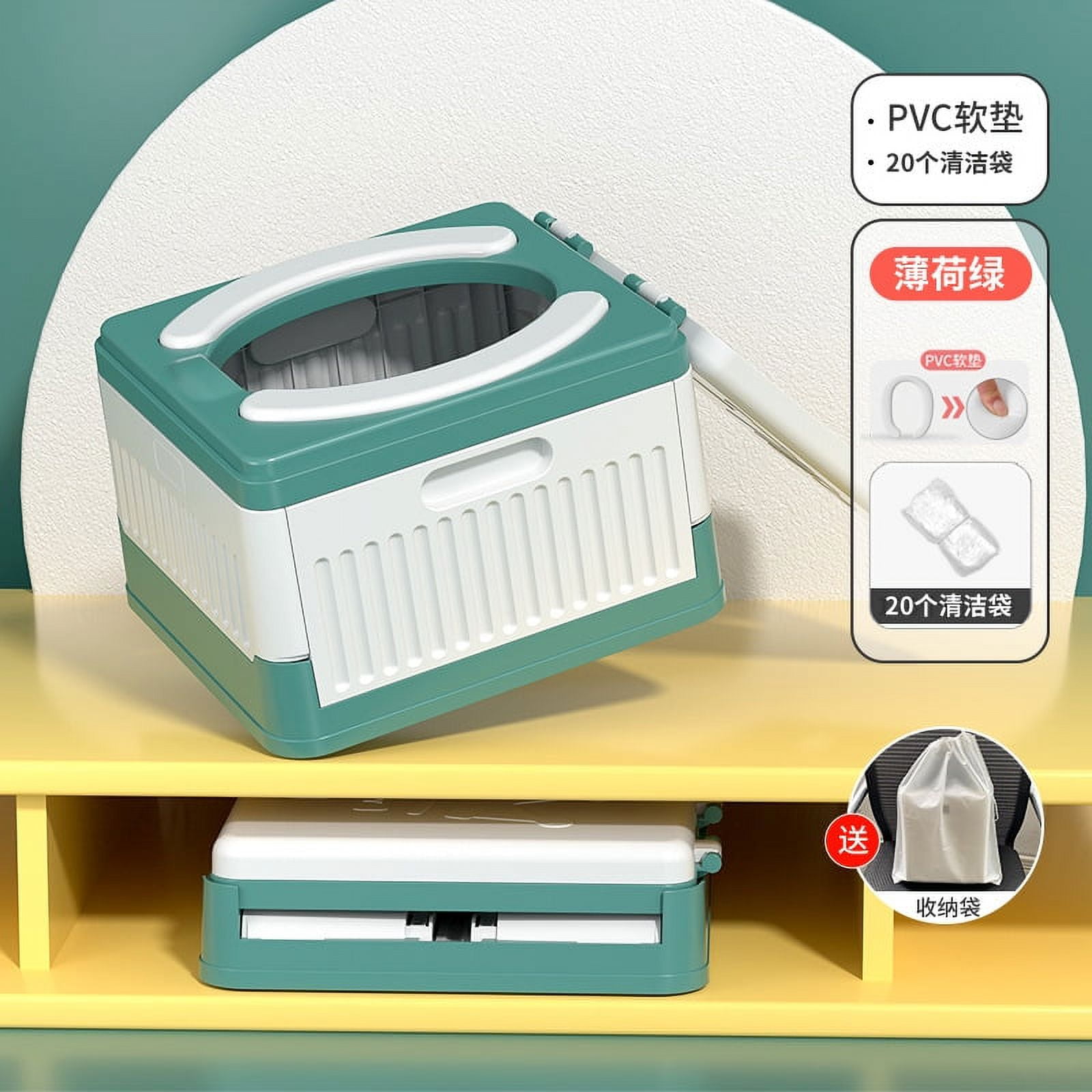 Portable Foldable Camping Toilet for Car and Outdoor Use, Collapsible ...