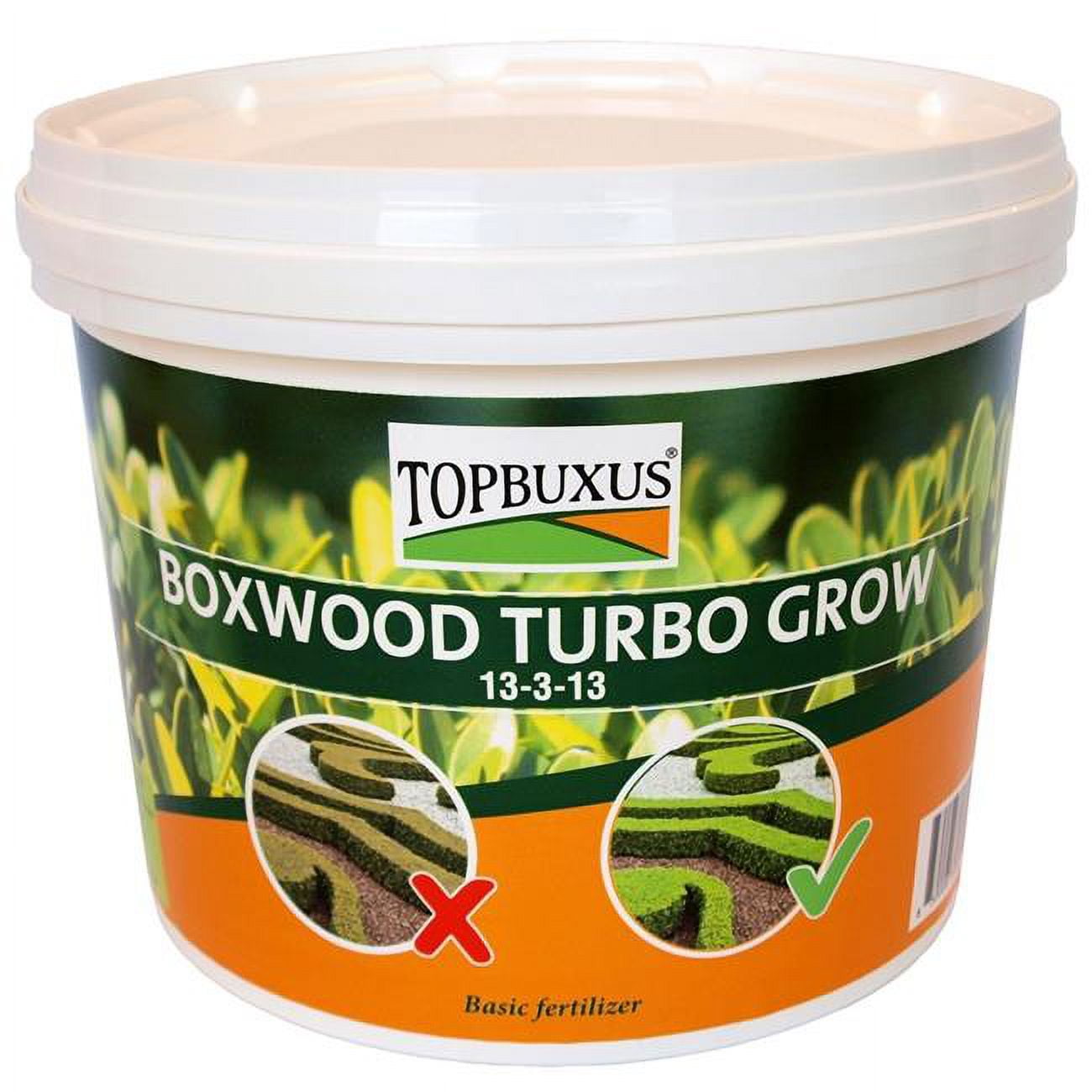 TOPBUXUS 10 lbs Boxwood Turbo Grow Fertilizer, Orange Bucket, 13-3-13 ...
