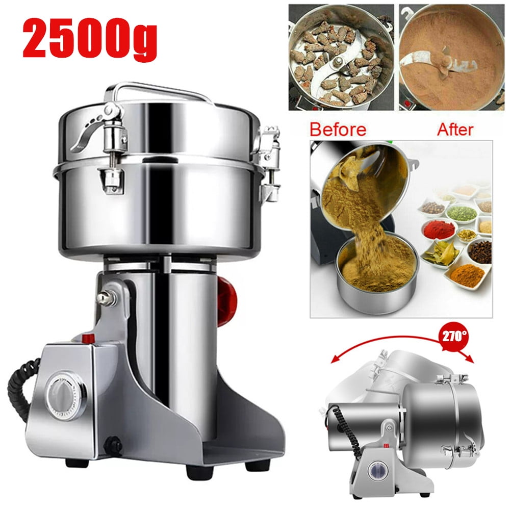 TOPCHANCES 2500g Commercial Spice Grinder Electric Herb Grain Mill ...