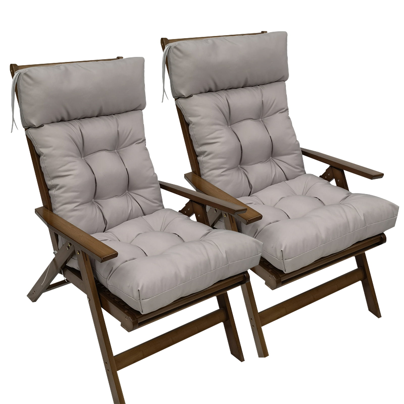 TOPCHANCES 2Pcs Adirondack Chair Cushions, Water Resistant Indoor ...