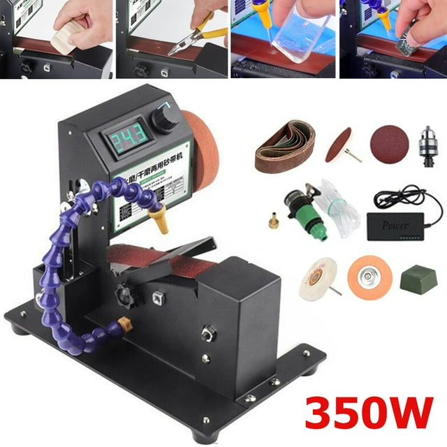 TOPCHANCES 350W Belt Sander Electric Sanding Polishing Grinding Machine ...