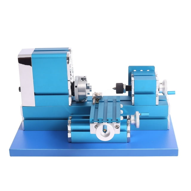TOPCHANCES 36W Mini Motorized Lathe Machine, Metal Woodworking Lathe ...