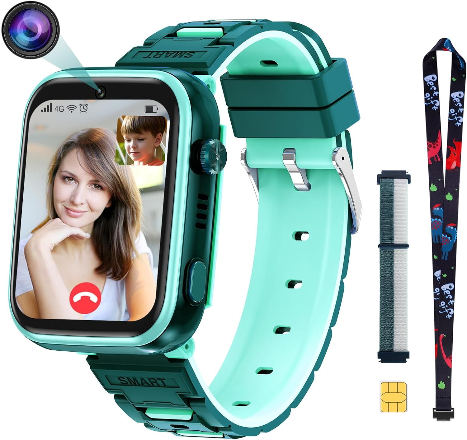 TOPCHANCES 4G Kids Smart Watch, Kids Cell Phone Watch with GPS Tracker ...